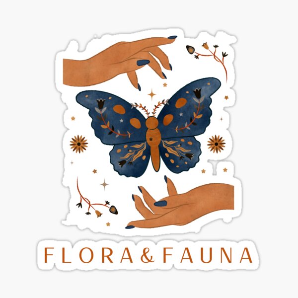 "Flora And Fauna" Sticker by SwordsAndCharms | Redbubble