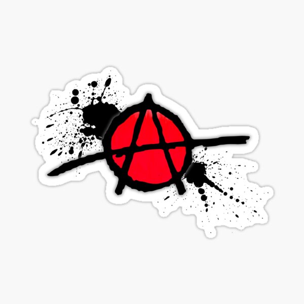 "Anarchy A" Sticker by artistwill | Redbubble