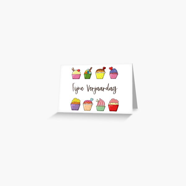 "Dutch birthday card with text in Dutch (verjaardagskaart fijne ...