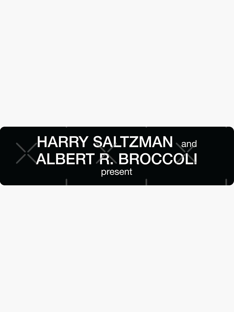 "Harry Saltzman & Albert R. Broccoli" Sticker for Sale by JB-Aus ...