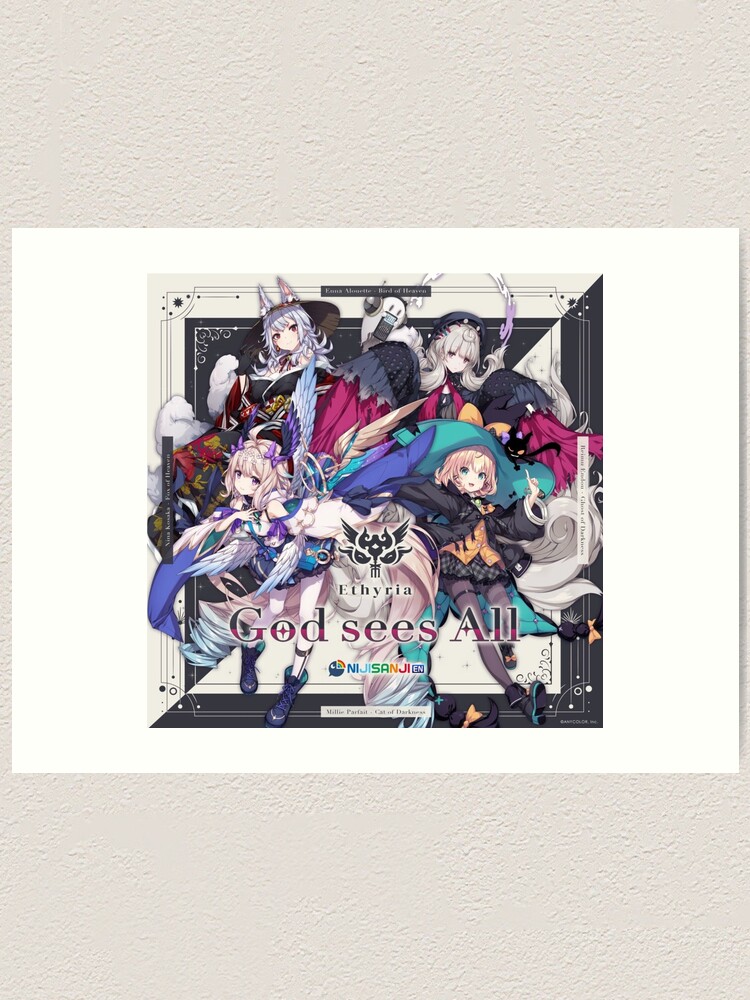 "Ethyria God Sees All Album Nijisanji En" Art Print for Sale by ...