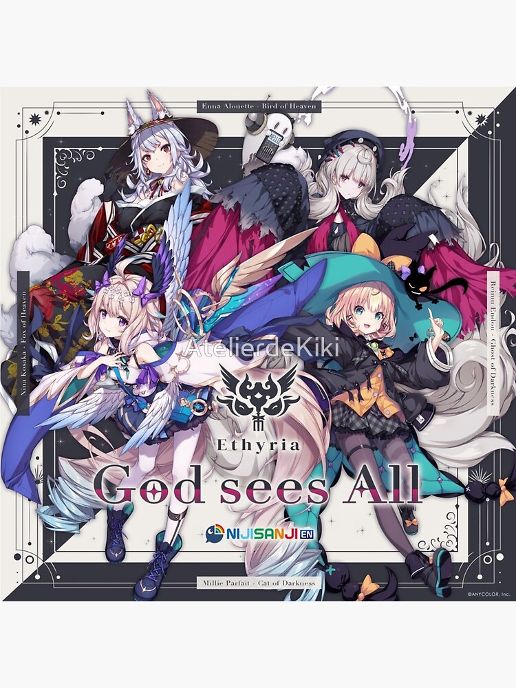 "Ethyria God Sees All Album Nijisanji En" Photographic Print for Sale ...