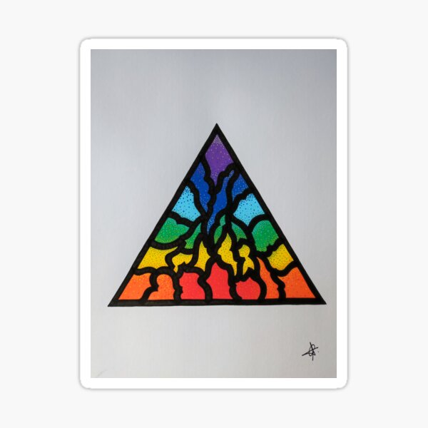 "7 Chakra Triangle" Sticker by CanderssonT | Redbubble