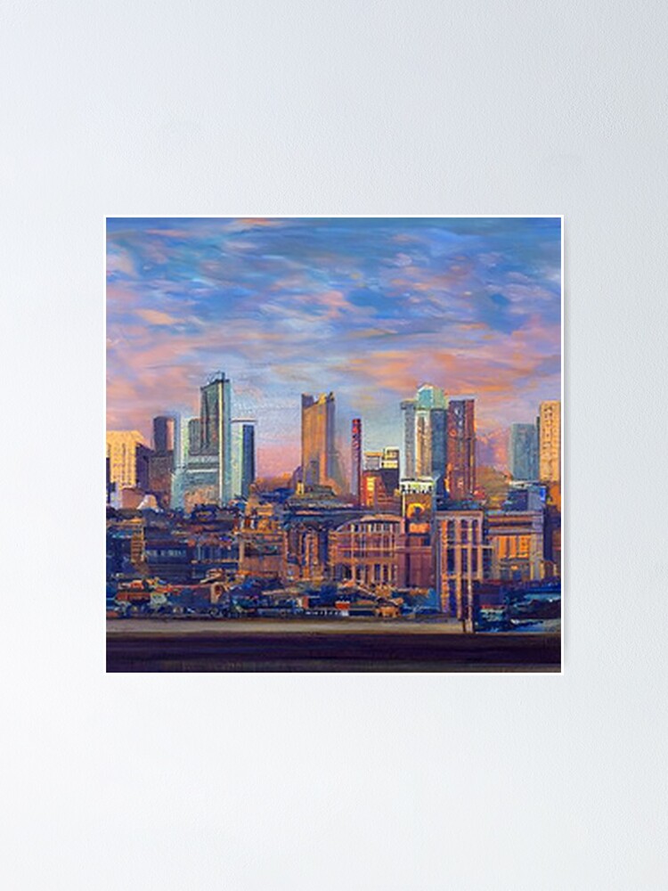 "Springfield Illinois Skyline Oil Painting by AI. - US Cityscape ...