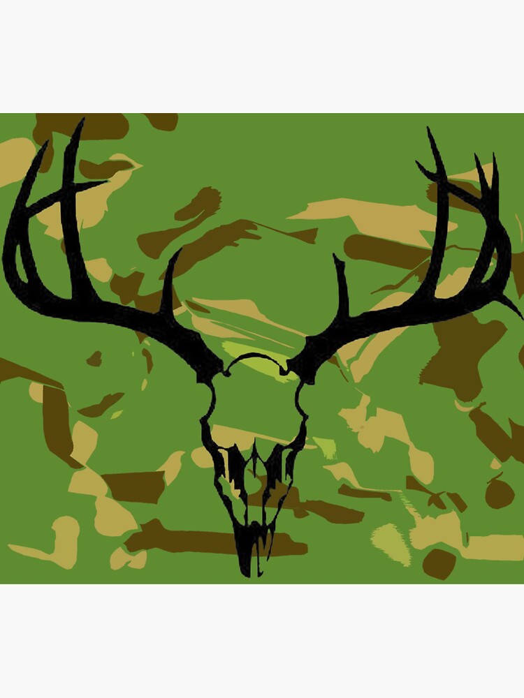 "Deer Head Camo" Sticker by N-W-Designs | Redbubble
