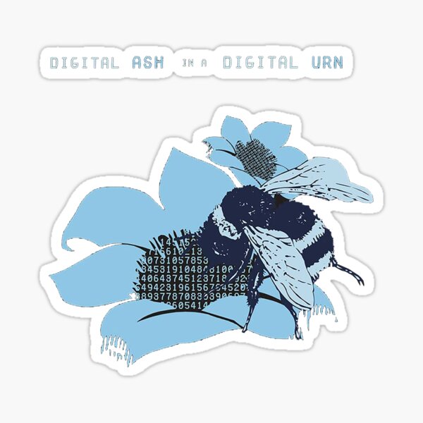 "Digital Ash Art" Sticker by isobarsatria | Redbubble
