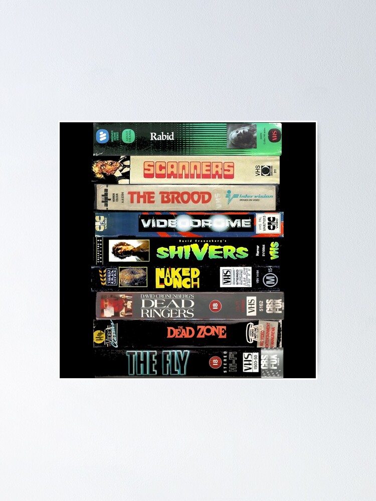 "Cronenberg VHS collection Essential " Poster for Sale by OleanderEH55 ...