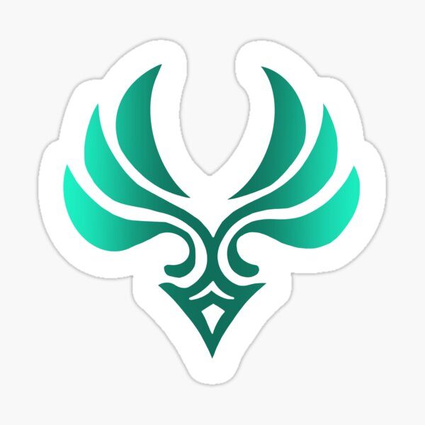 "Genshin anemo" Sticker for Sale by TamedDragon | Redbubble