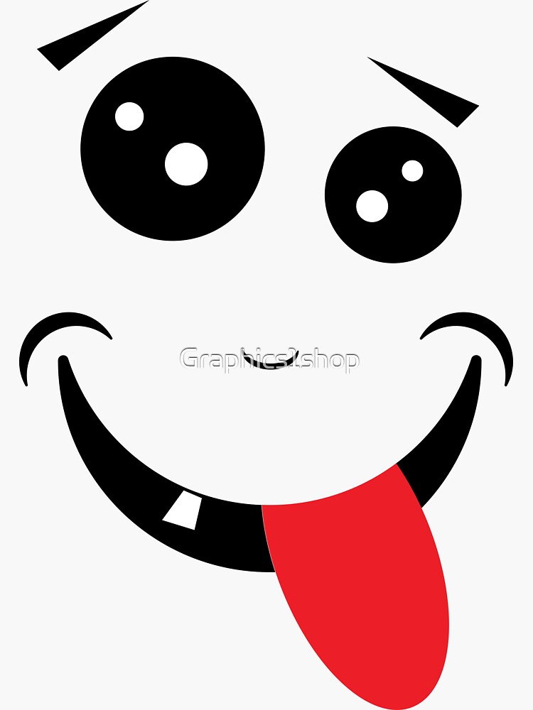 "funny face" Sticker by Graphics1shop | Redbubble