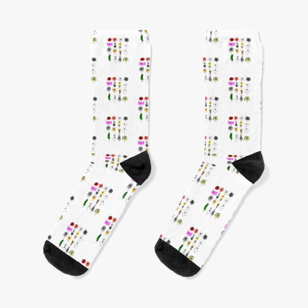 "BFDI Inanimate Insanity , All Characters ,Object-All-Stars pack" Socks ...