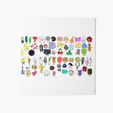 "BFDI Inanimate Insanity , All Characters ,Object-All-Stars" Art Board ...