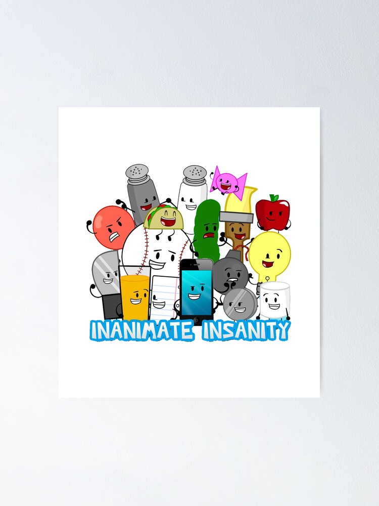 "BFDI Inanimate Insanity , All Characters ,Object-All-Stars" Poster for ...