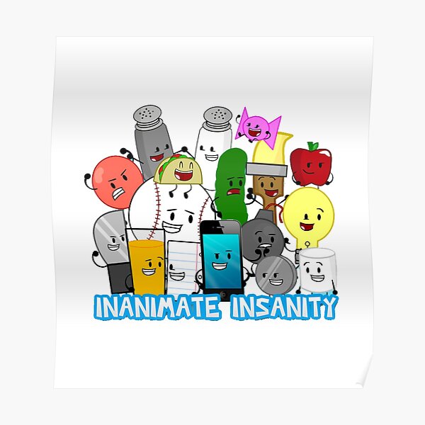 "BFDI Inanimate Insanity , All Characters ,Object-All-Stars" Poster for ...