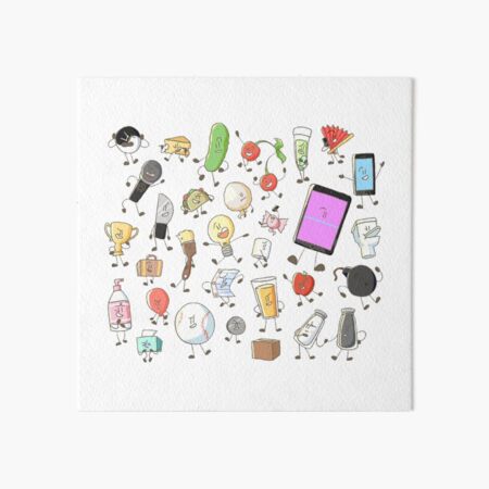 "BFDI Inanimate Insanity , All Characters ,Object-All-Stars" Art Board ...
