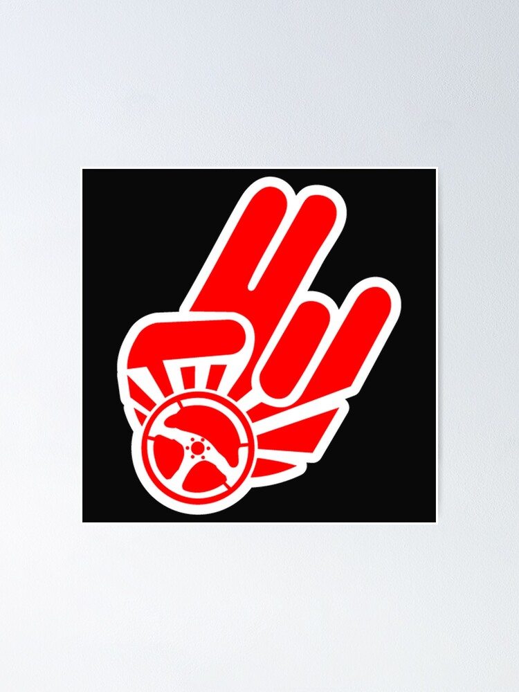 " JDM SHOCKER FINGER" Poster for Sale by Racingdecals | Redbubble