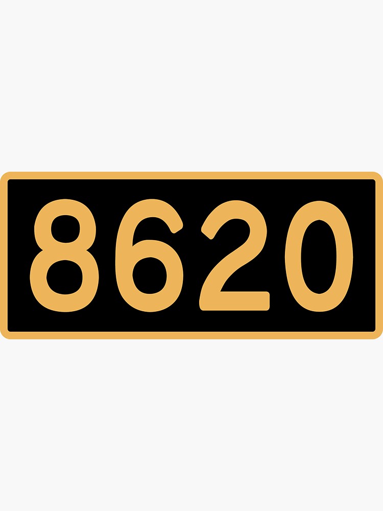 "JNR 8620 Number Plate" Sticker for Sale by HeavyBadger | Redbubble
