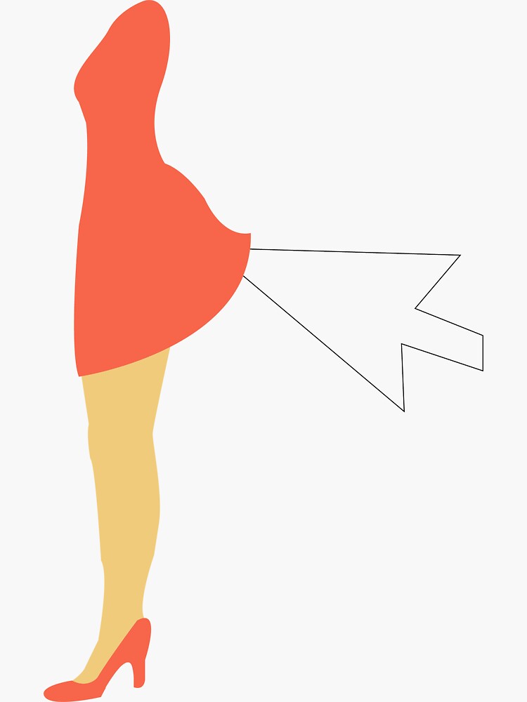 "woman in red dress" Sticker by Creaidea | Redbubble