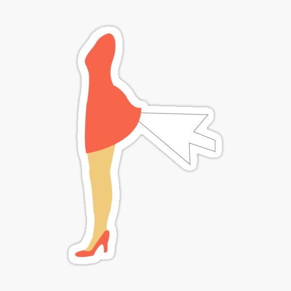"woman in red dress" Sticker by Creaidea | Redbubble