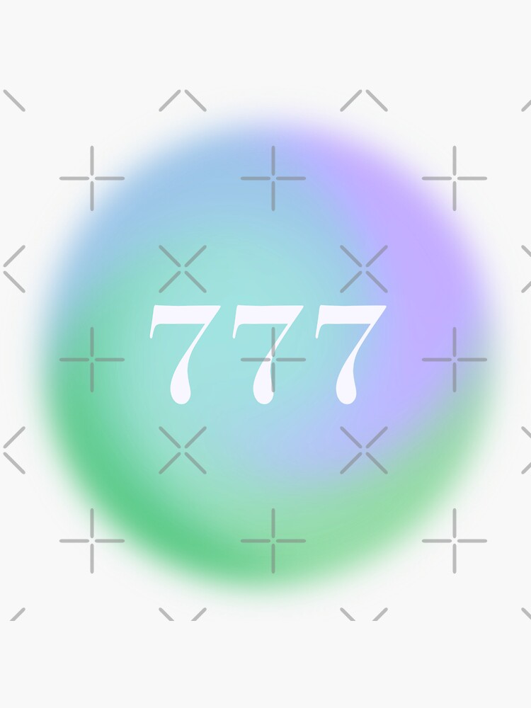 "angel numbers 777" Sticker by JuneNostalgia | Redbubble