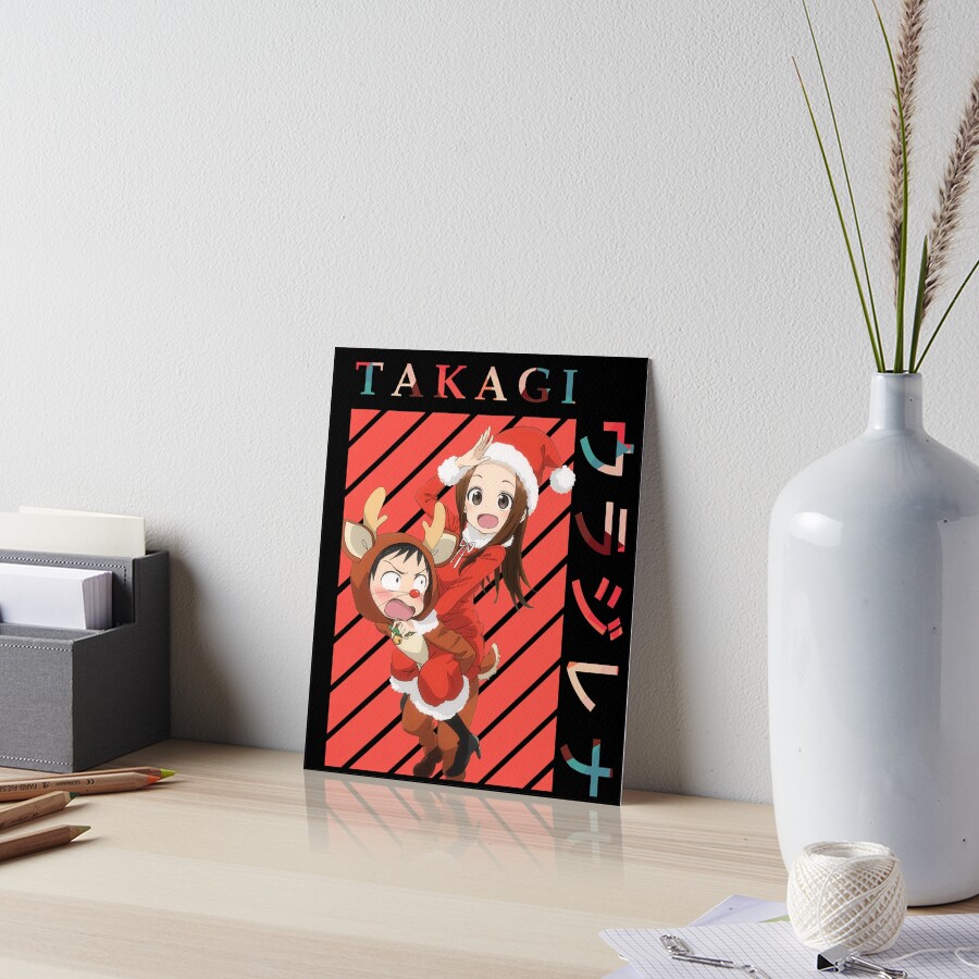 "Takagi And Nishikata - Karakai Jouzu no Takagi san" Art Board Print by ...