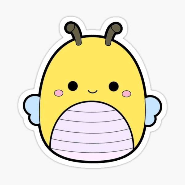 "Sunny the Bee Squishmallow" Sticker by squiishy-peach | Redbubble