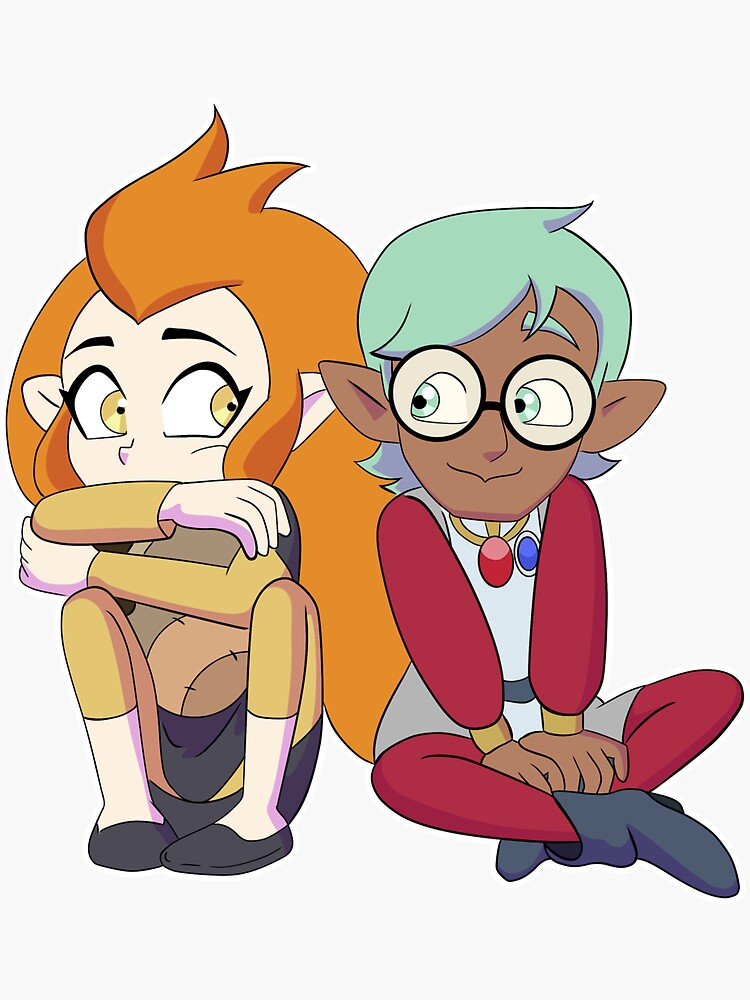 "Young eda and raine" Sticker for Sale by brodiexox | Redbubble