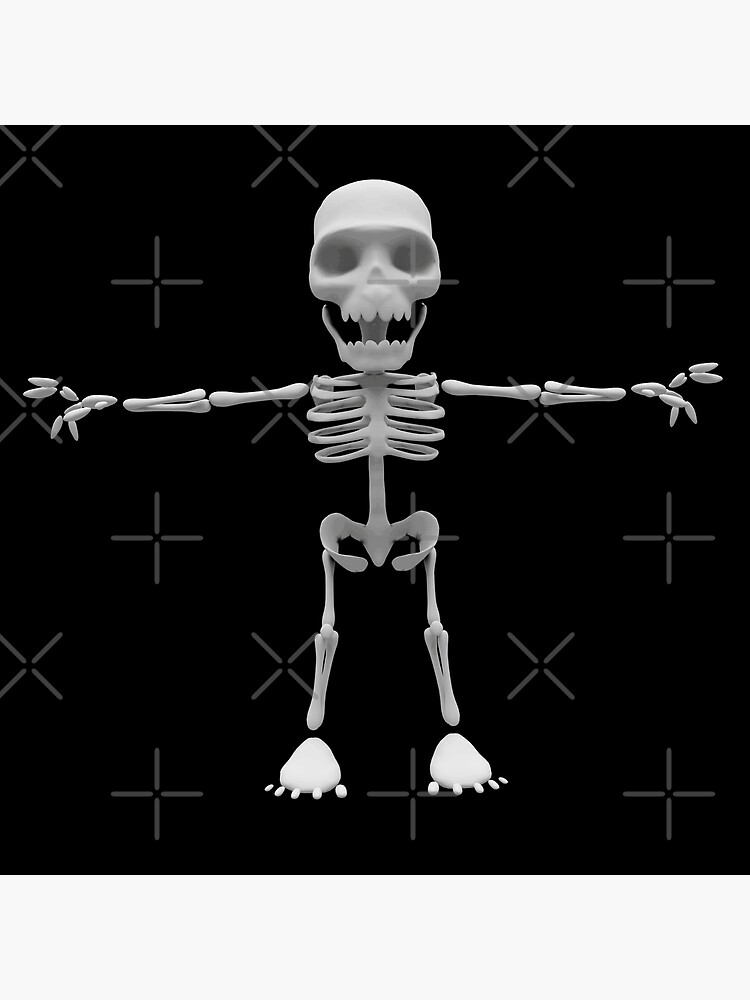 "3D Skeleton T-Pose" Art Print for Sale by Biochao | Redbubble