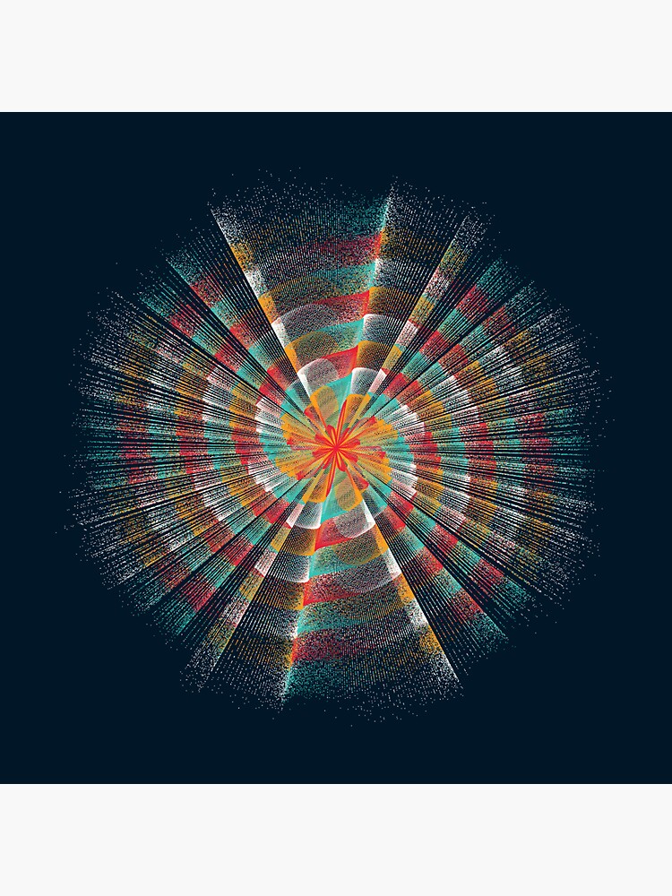 "Circular Murmuration #124" Sticker by Chromatures | Redbubble