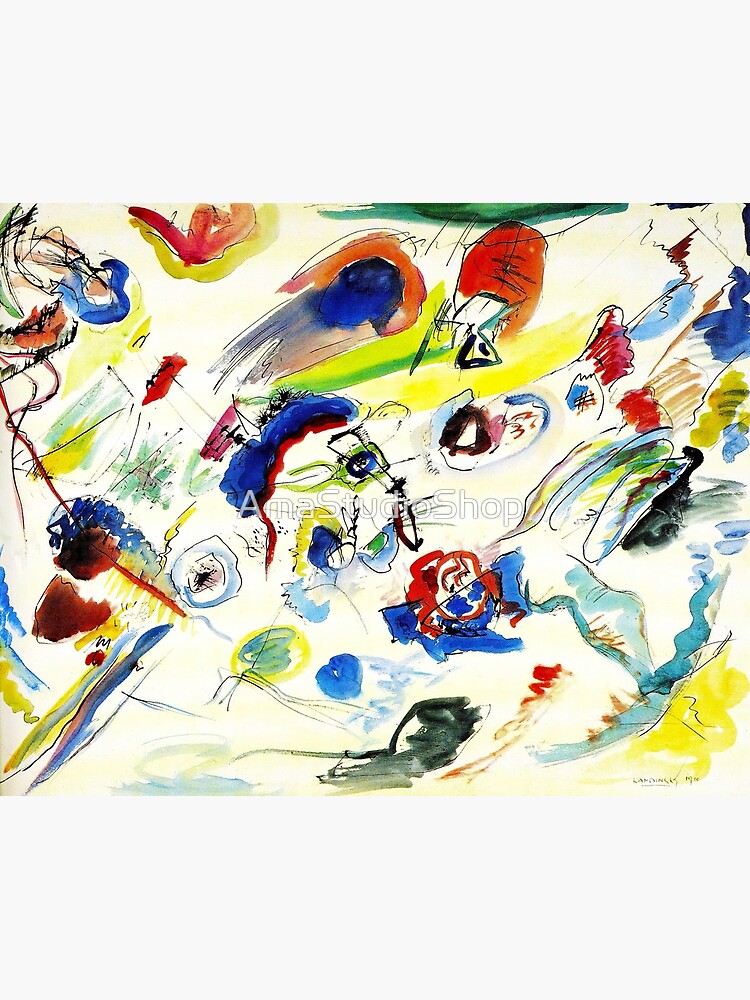 "First abstract watercolor, painted by Wassily Kandinsky, 1913" Poster ...