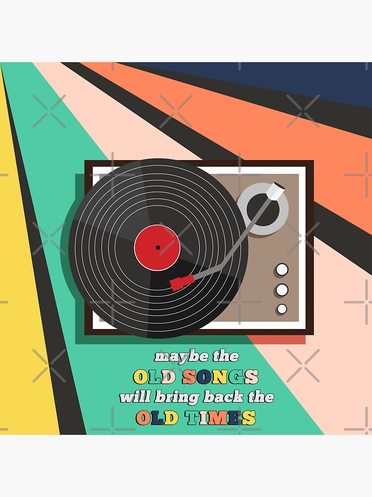 "Old Songs" Sticker by dev11588 | Redbubble