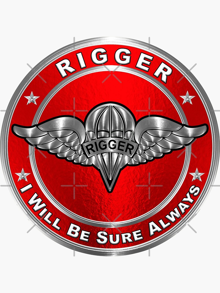 "Parachute Rigger US ARMY" Sticker for Sale by SoldierAlways | Redbubble