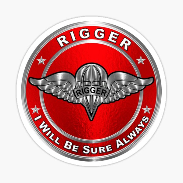"Parachute Rigger US ARMY" Sticker for Sale by SoldierAlways | Redbubble