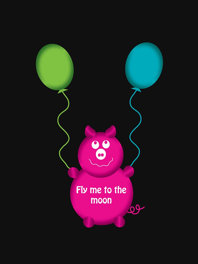 "Moon pig" T-shirt by hscott13 | Redbubble