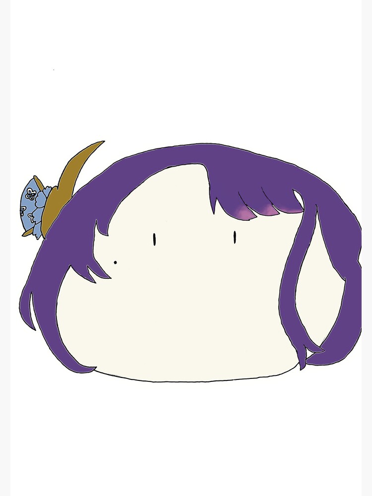 "Genshin Impact Raiden Shogun Slime" Spiral Notebook for Sale by ...