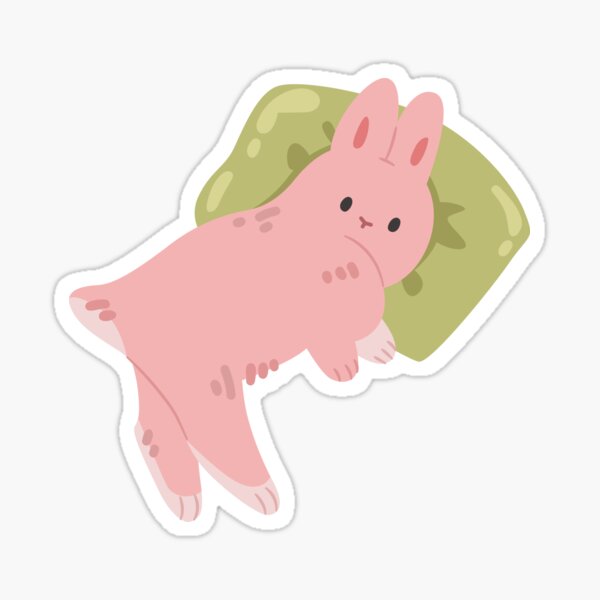 "relaxed rabbit" Sticker by soratoki | Redbubble