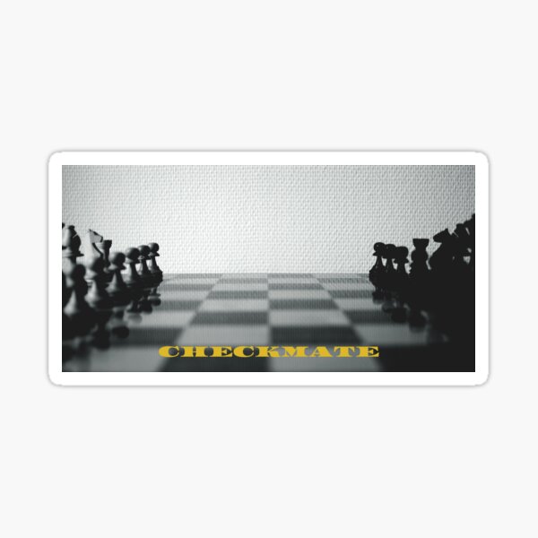"CheckMate Essential T-Shirt, chess game" Sticker by Dunur | Redbubble