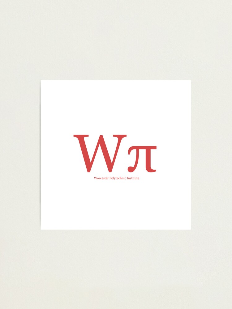 "Worcester Polytechnic Institute WPI Pi Symbol" Photographic Print for ...