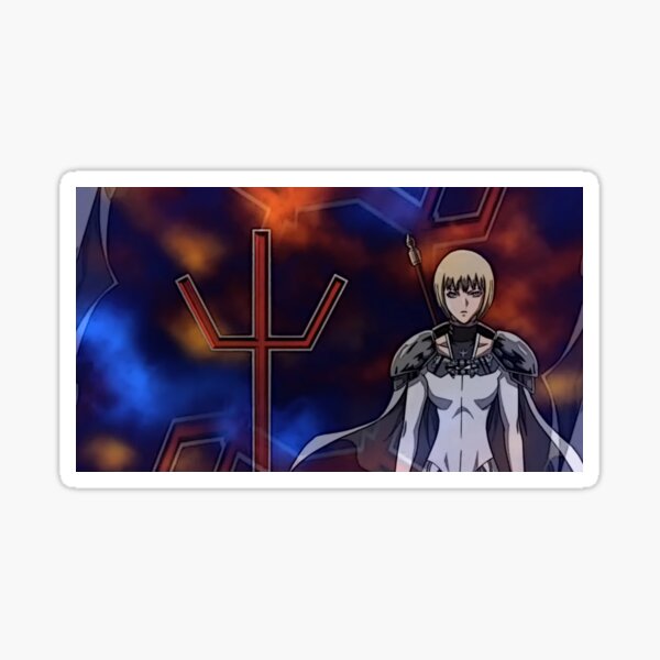 "Clare Claymore" Sticker for Sale by Hapily | Redbubble