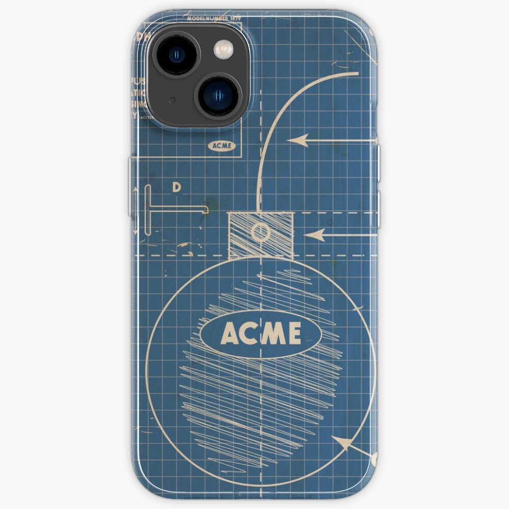 "Acme Spherical Bomb blueprint" iPhone Case for Sale by vectorwebstore ...