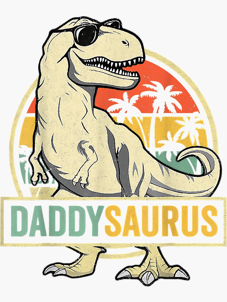 "Daddysaurus T Rex Dinosaur Daddy Saurus Family Matching T-Shirt ...