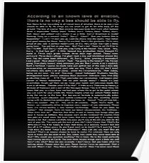 Bee Movie Script Meme: Posters | Redbubble