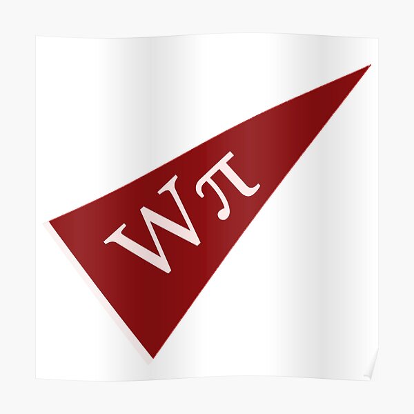 "Worcester Polytechnic Institute WPI Pennant Pi Symbol " Poster by ...