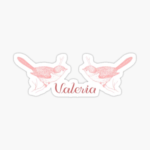 "Valeria" Sticker for Sale by vintage-sigh | Redbubble