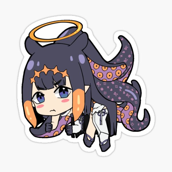 Sticker « ninomae ina'nis , Hololive: Takodachi / Tako,Ninomae Ina Nis ...