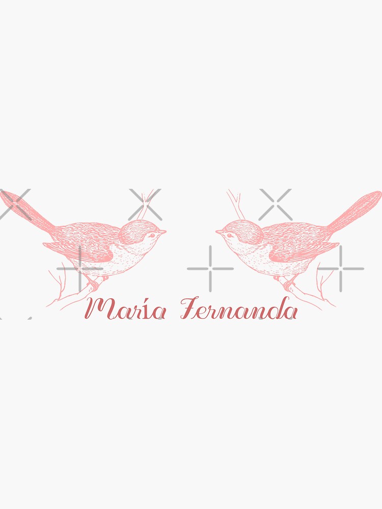 "María Fernanda" Sticker by vintage-sigh | Redbubble