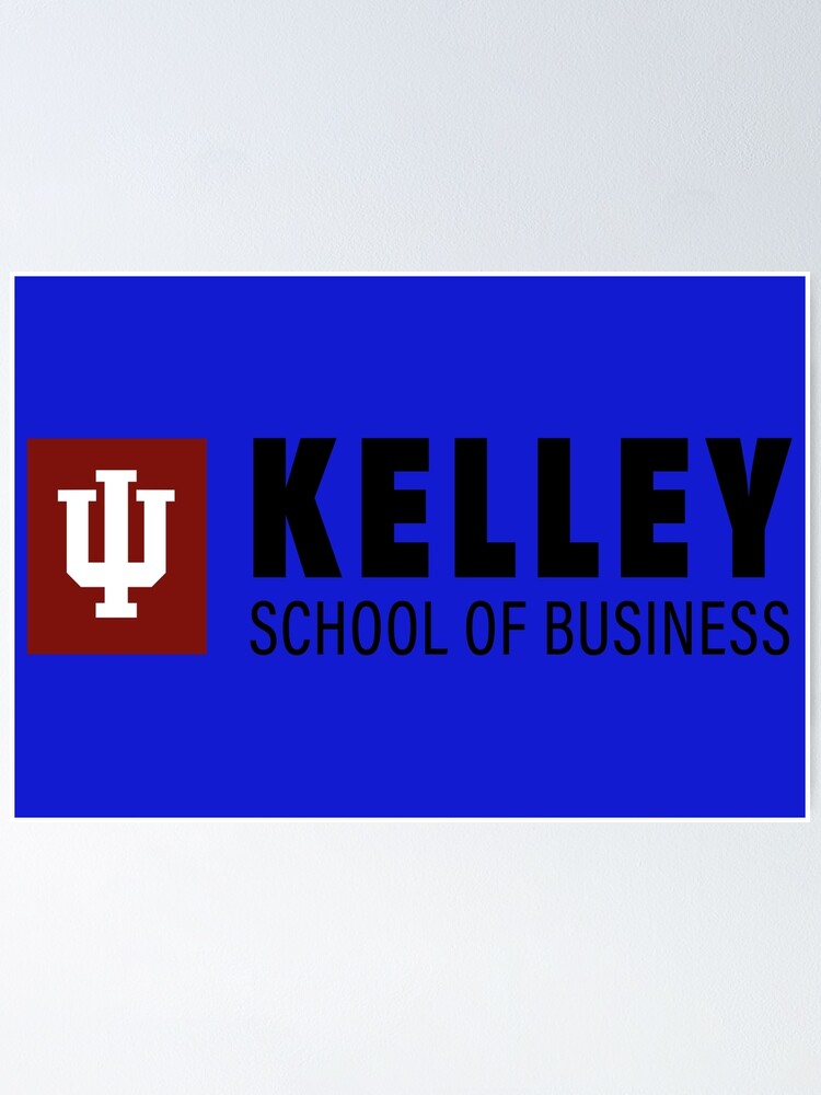 "Kelley School Of Business Text Logo Red White" Poster for Sale by ...