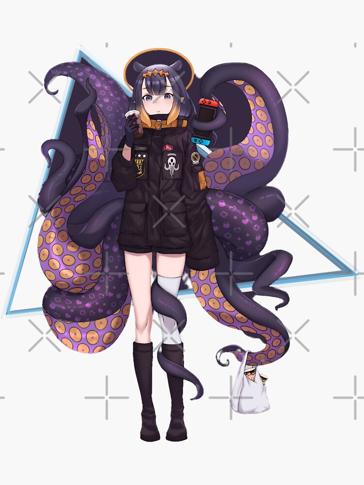 Sticker « ninomae ina'nis , Hololive: Takodachi / Tako,Ninomae Ina Nis ...