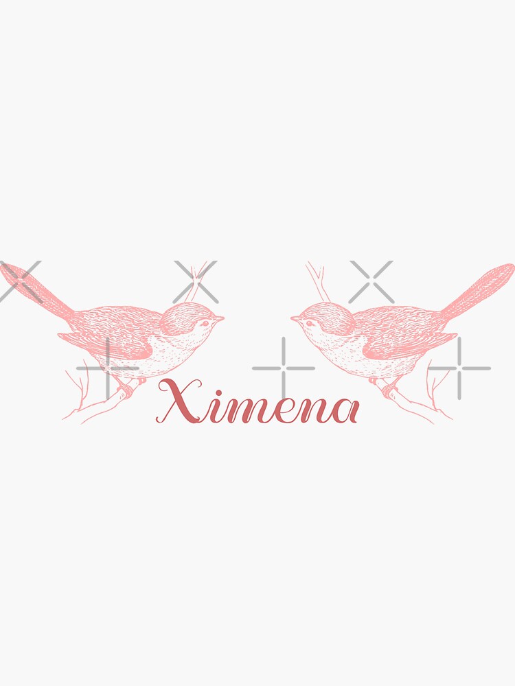 "Ximena" Sticker by vintage-sigh | Redbubble