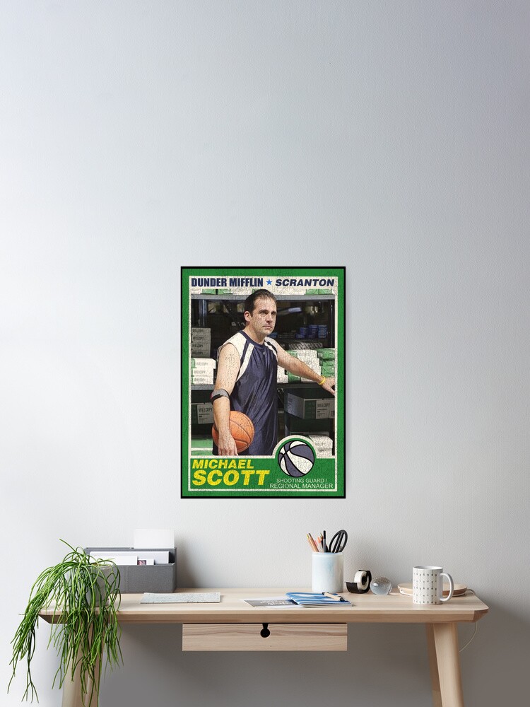 "Michael Scott Basketball Trading Card" Poster for Sale by ourkid ...