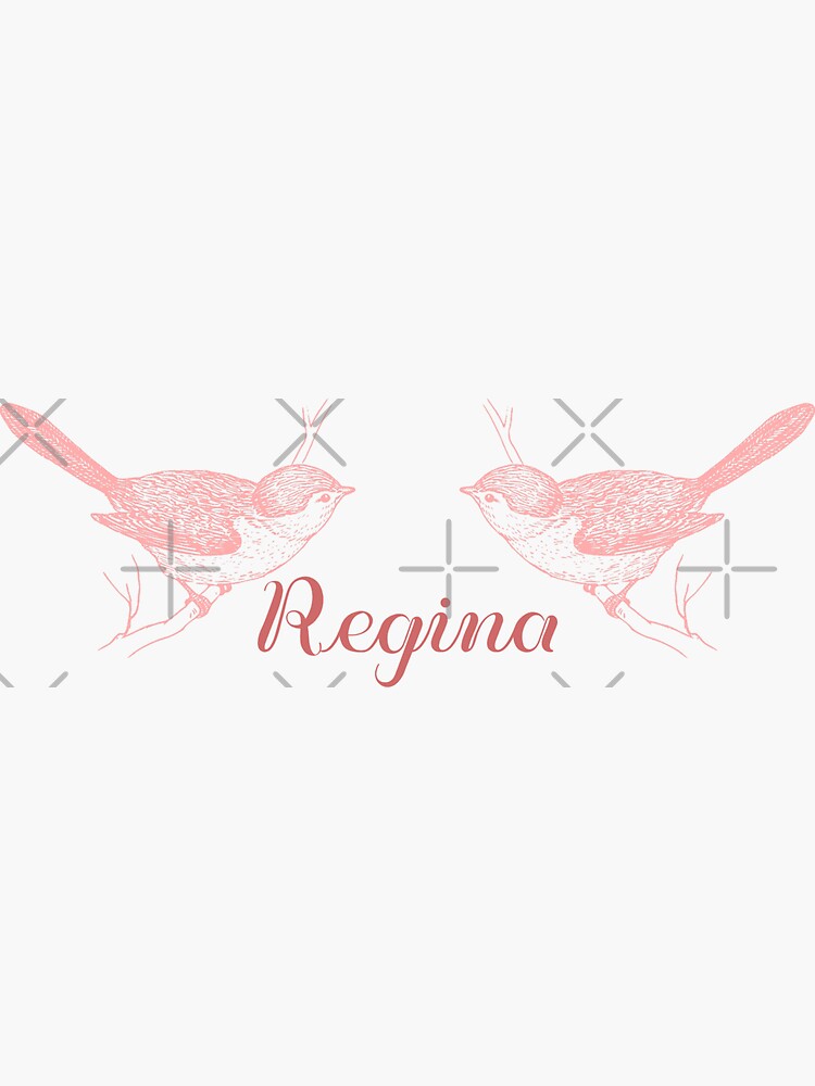 "Regina" Sticker by vintage-sigh | Redbubble